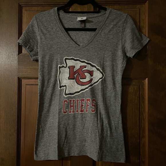 NFL | Tops | Kansas City Chiefs Kc Grey V Neck Matt Cassel Qb Nfl ...